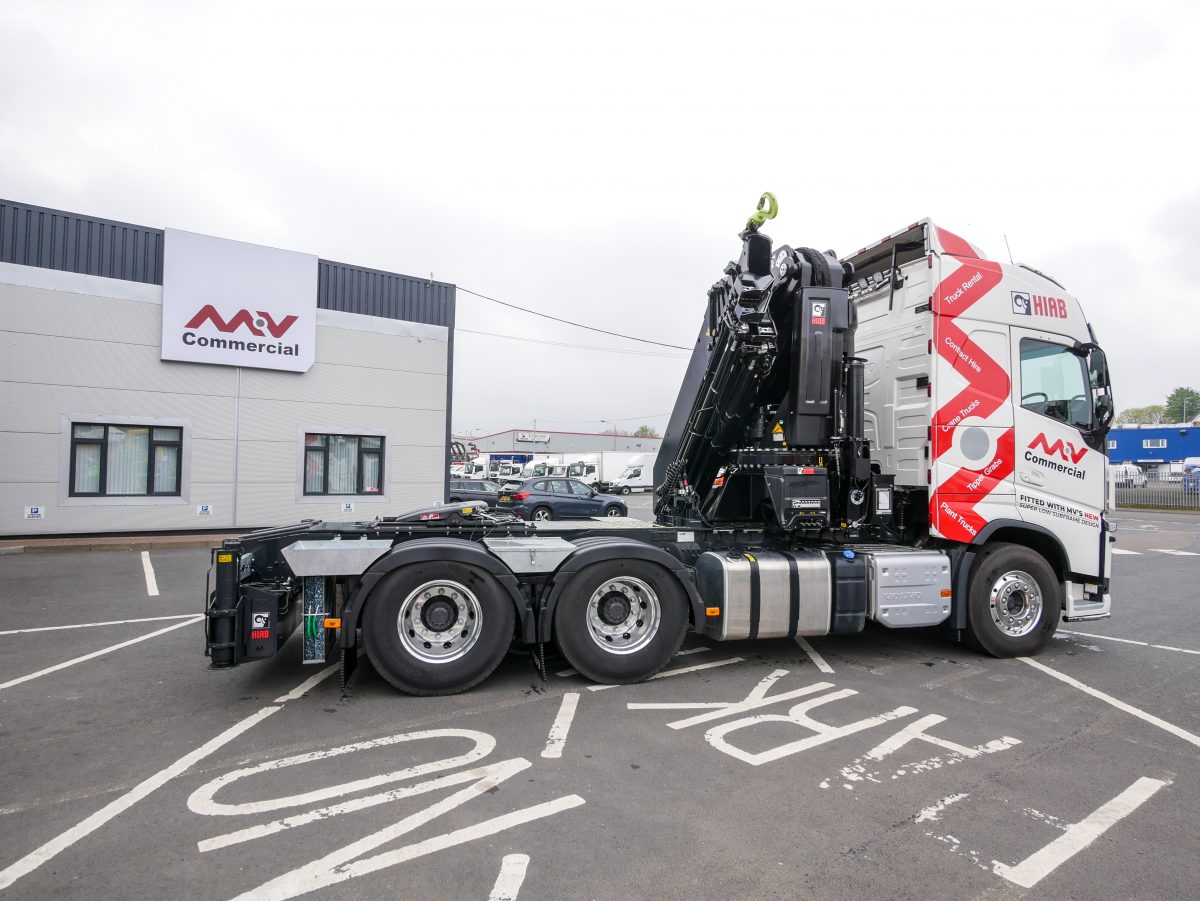 MV Commercial debuts super-low subframe crane truck - FleetPoint