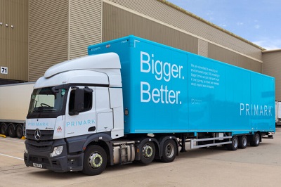 Primark rolls out gas-powered trucks in its UK logistics operations